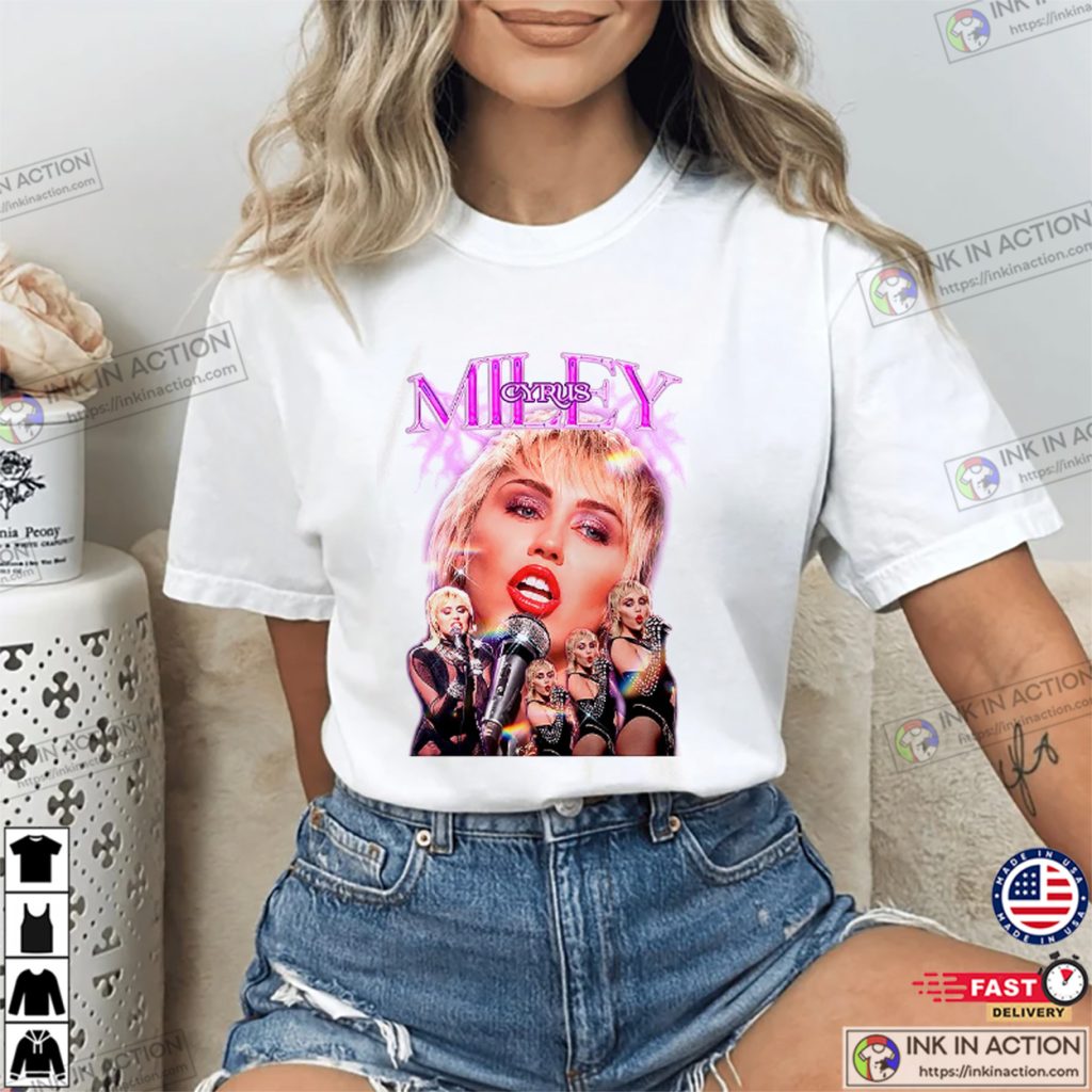 Camiseta Miley Cyrus Concert Music Unisex T-shirt - Print your thoughts ...