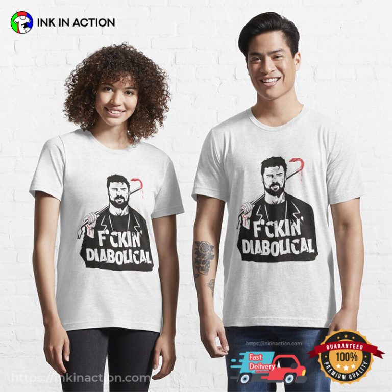 Fckin Diabolical Billy Butcher Blood Classic T-Shirt - Print your ...