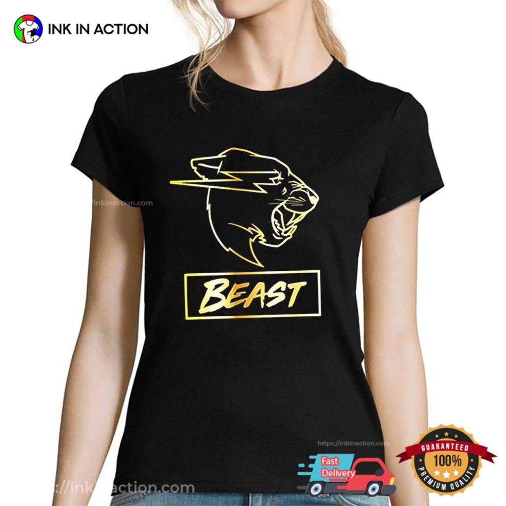 Mr. Beast Logo American Youtuber T-shirt - Print your thoughts. Tell ...