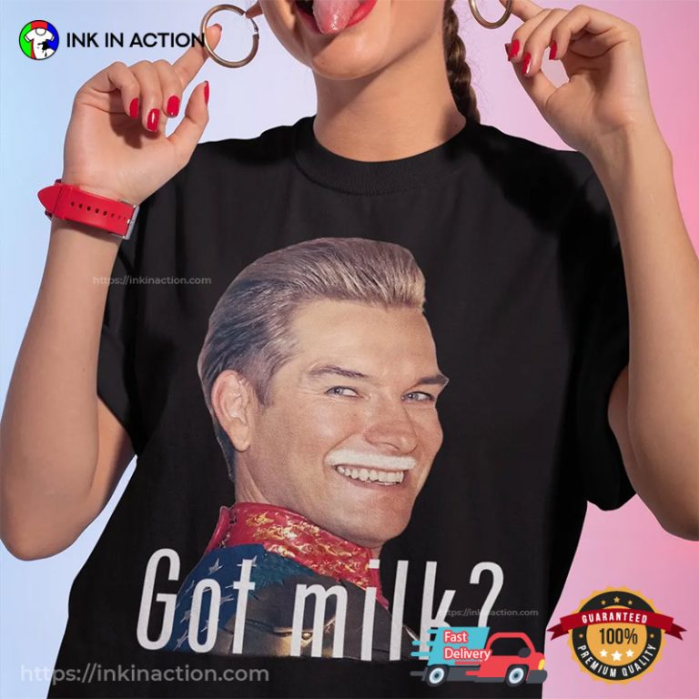 The Boys Homelander Got Milk Funny The Boys Shirt - Print your thoughts ...