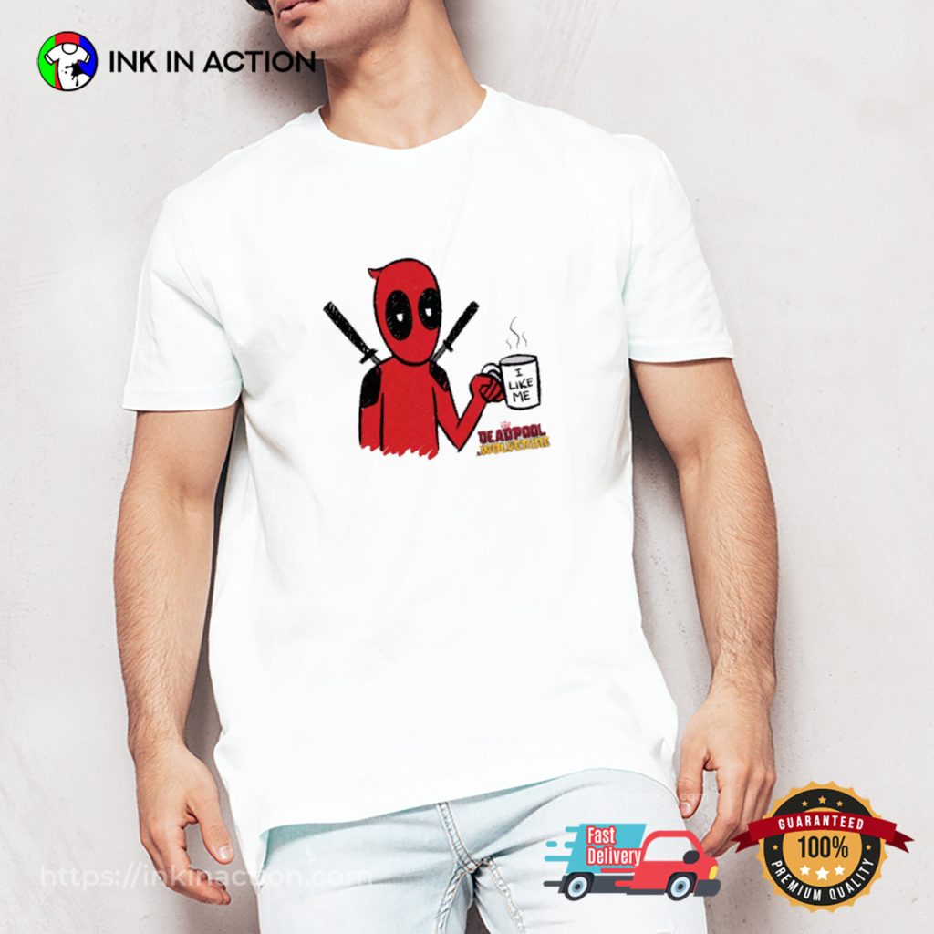 Deadpool & Wolverine Morning Coffee Funny Art Tee - Print your thoughts ...
