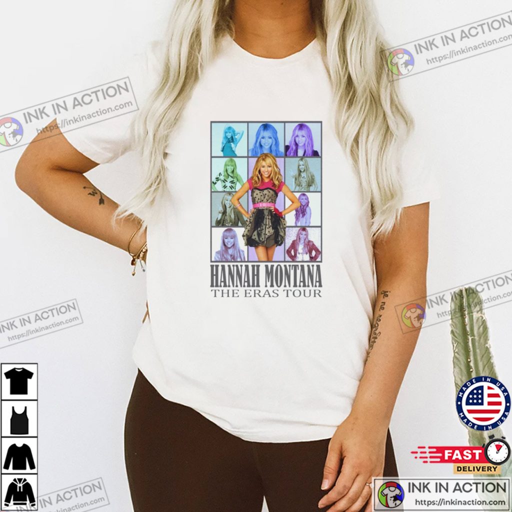 Hannah Montana The Eras Tour 2024 Vintage Style T-shirt - Print your ...