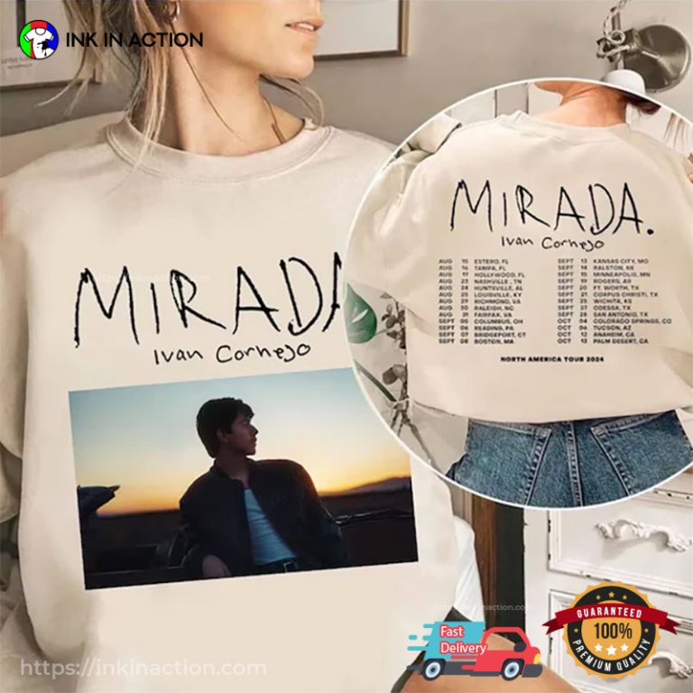 Ivan Cornejo Mirada Tour 2024 Dates 2 Sided T-shirt - Print your ...
