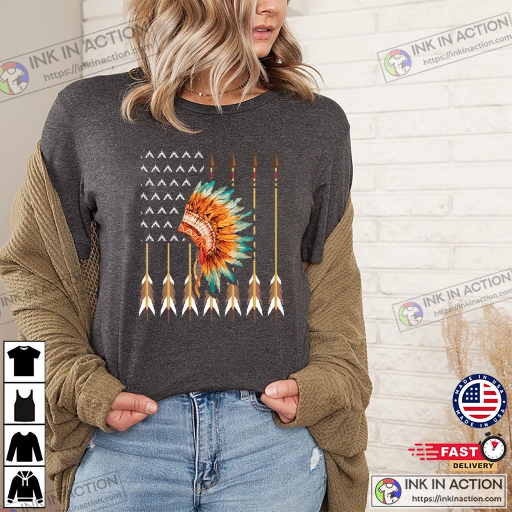 Native American Indian Pride Flag Comfort Colors Shirt - Print your ...