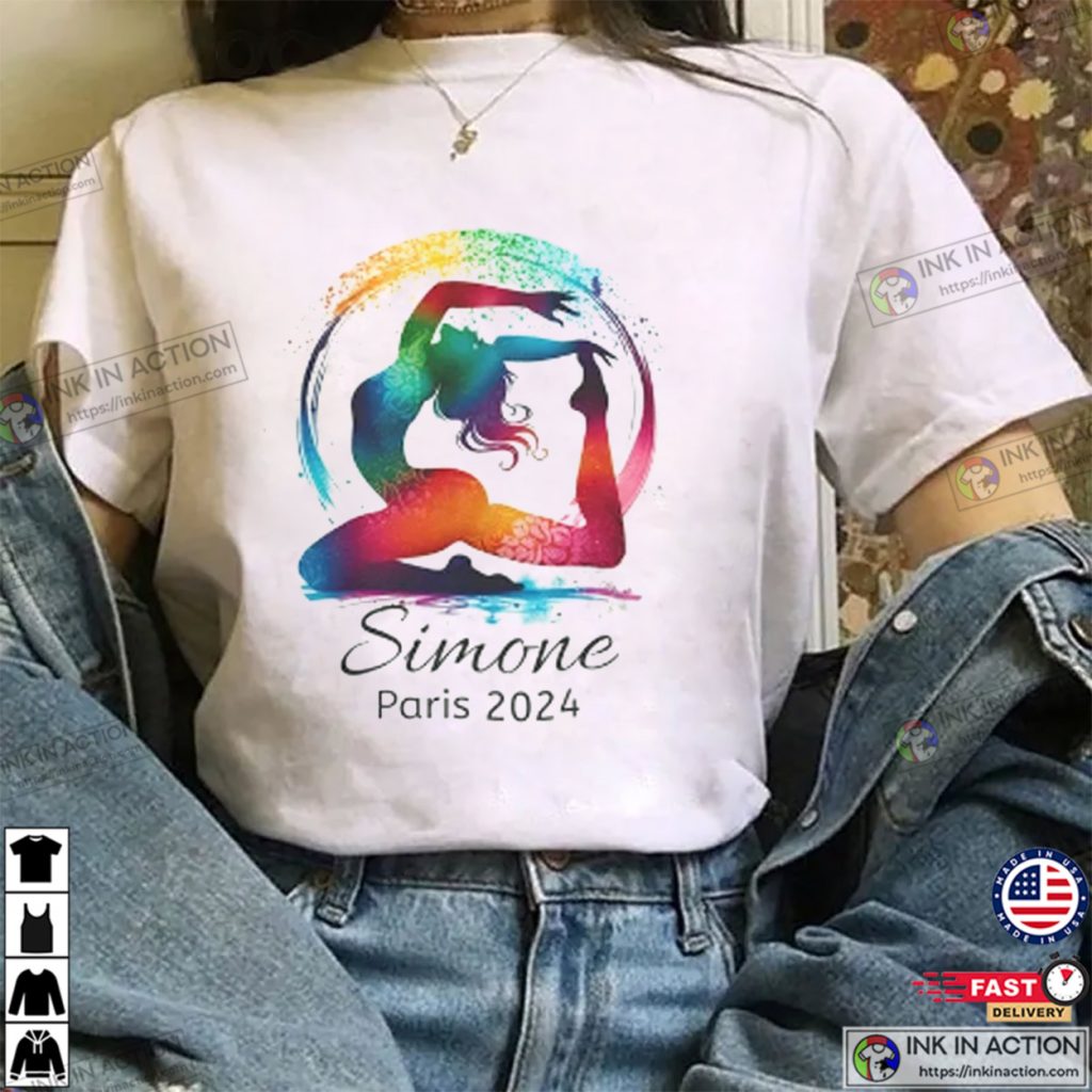 Support Gymnastic Team USA Simone Paris Gymnastics 2024 T-Shirt - Print ...