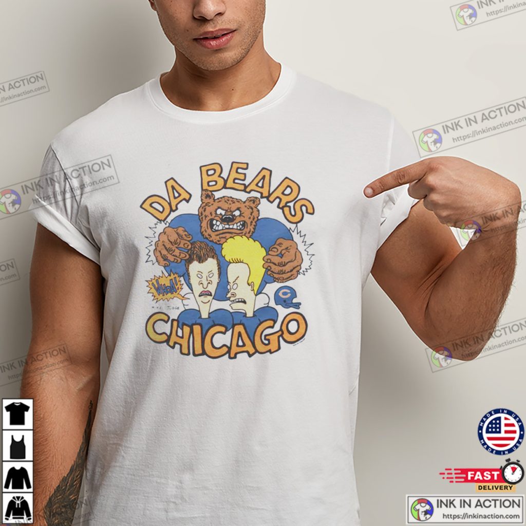 Beavis And Butt Head X Chicago Bears Vintage 90s Football T-shirt ...