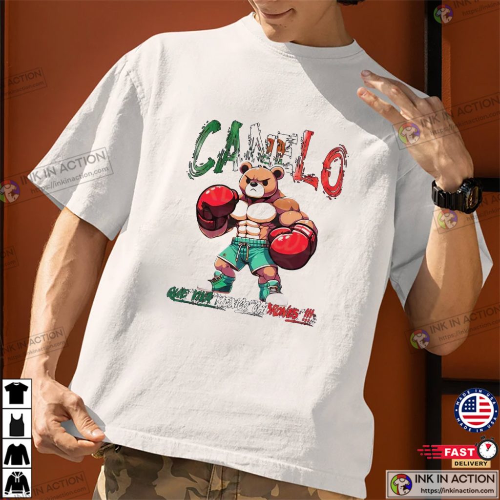 Canelo Alvarez Huge Boxer Bear Animation T-shirt - Print your thoughts ...
