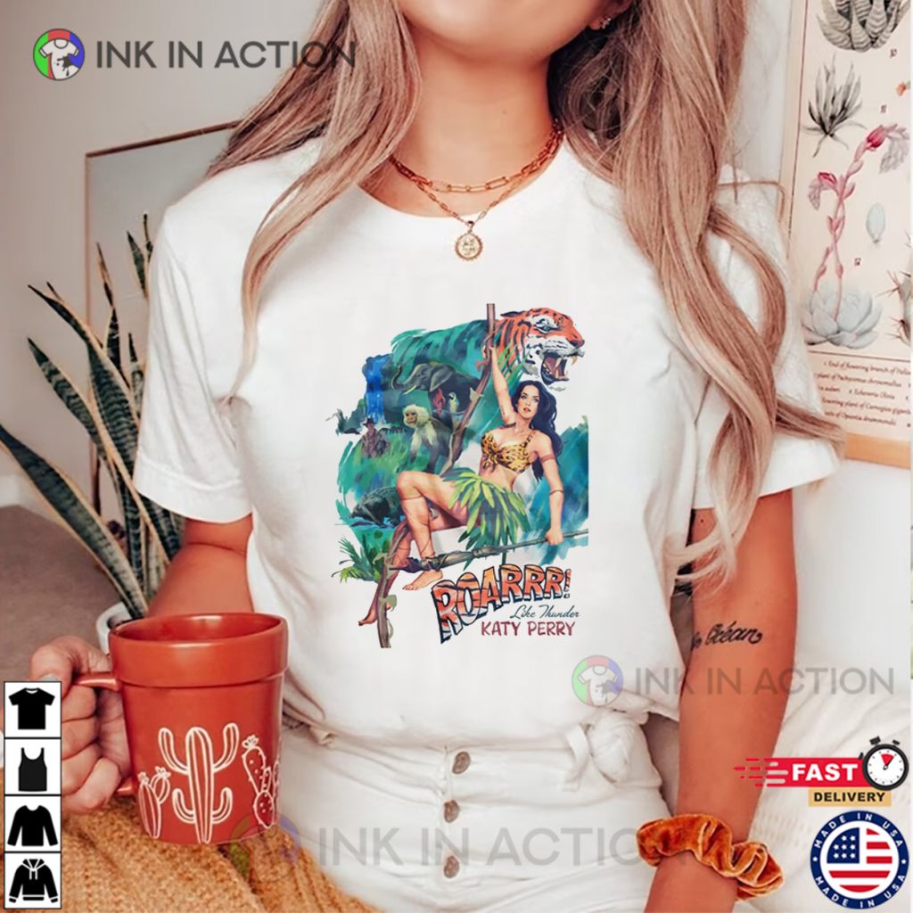 Katy Perry Roar Singer Hit Song Fanart T-shirt - Print your thoughts ...