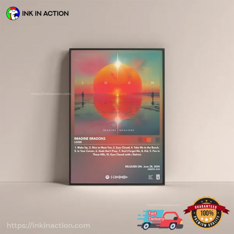Imagine Dragons Loom Poster - Print your thoughts. Tell your stories.
