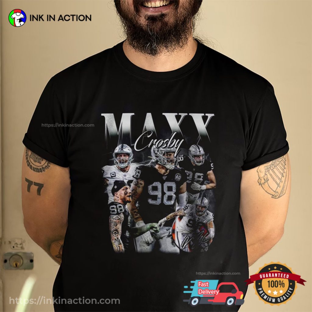 Maxx Crosby Las Vegas Raiders Signature Tee - Print your thoughts. Tell ...