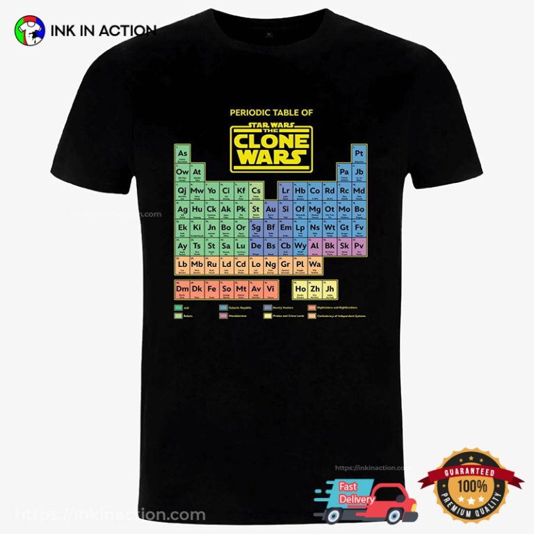 Periodic Table Of Elements STAR WARS CLONE WARS Tee - Print your ...