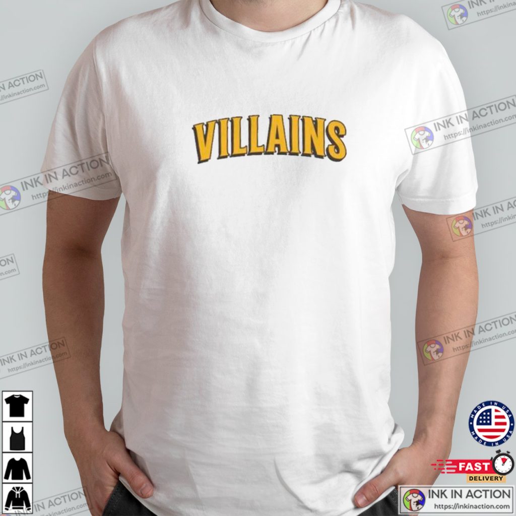 Villains Word Bold T-shirt - Print your thoughts. Tell your stories.