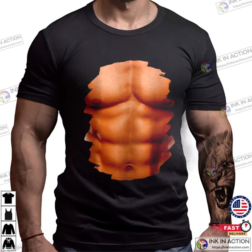 Chest Six Pack Muscles Bodybuilder Fitness Lover Shirt - Print your ...