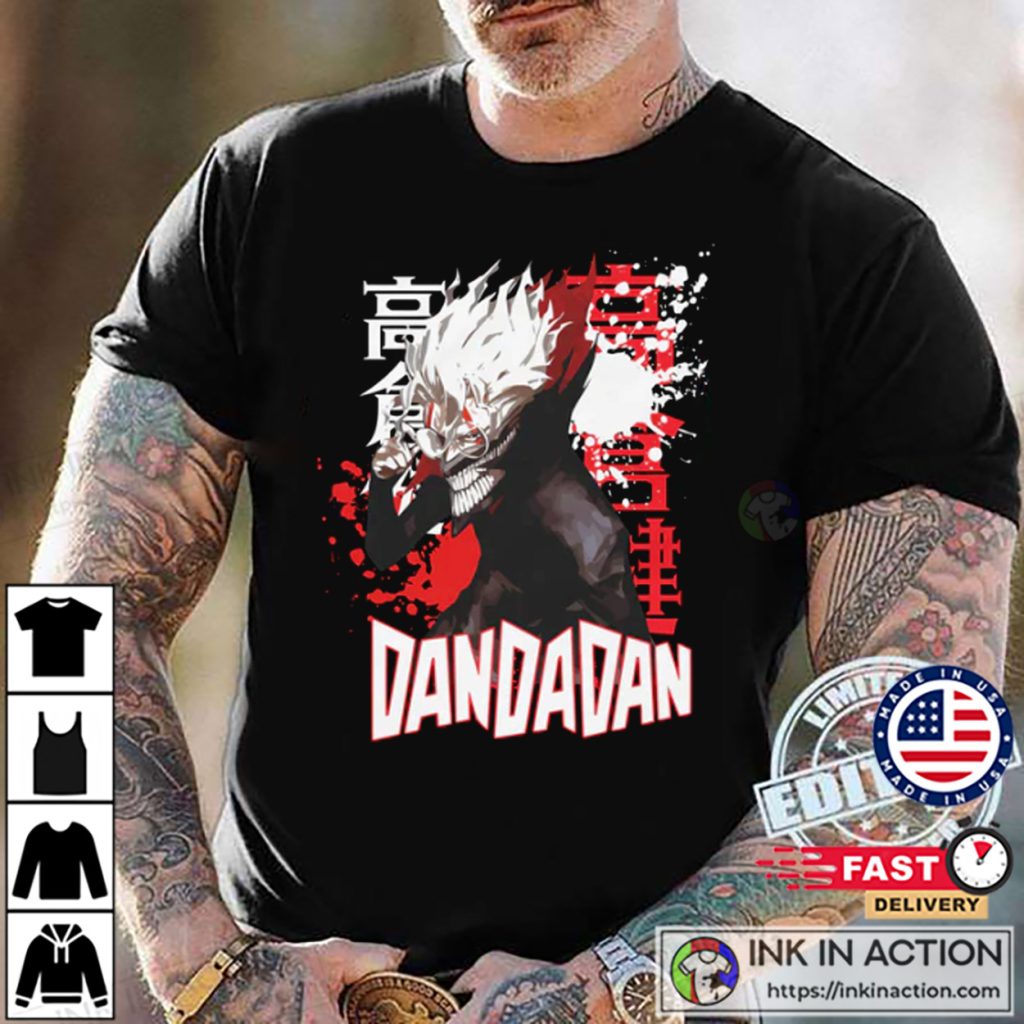 Cool Okarun Posture Dandadan Shirt - Print your thoughts. Tell your ...