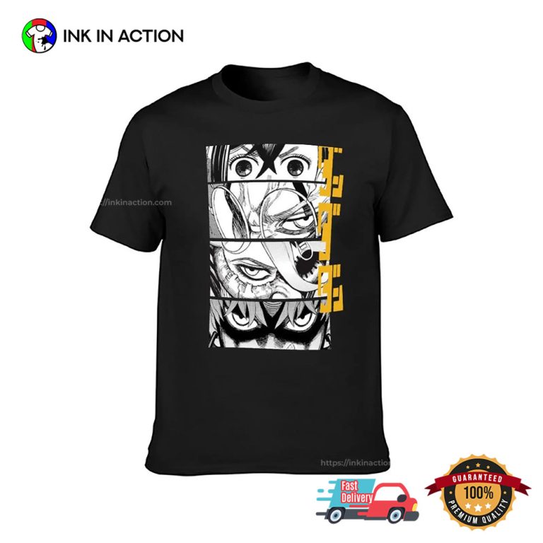 Dandadan Character Panels Anime Tee - Print your thoughts. Tell your ...
