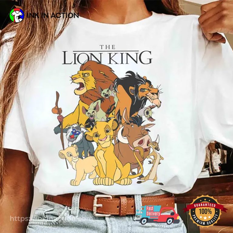 Mufasa The Lion King Characters Family Comfort Colors Tee - Print your ...