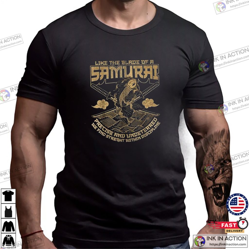 Like The Blade Of A Samurai Japanese Koi Fish And Sword T-shirt - Print ...