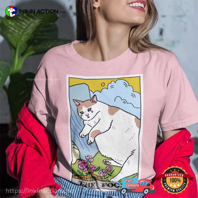 The Original Sad Cat Meme The Fool Tarot T-shirt - Print your thoughts ...