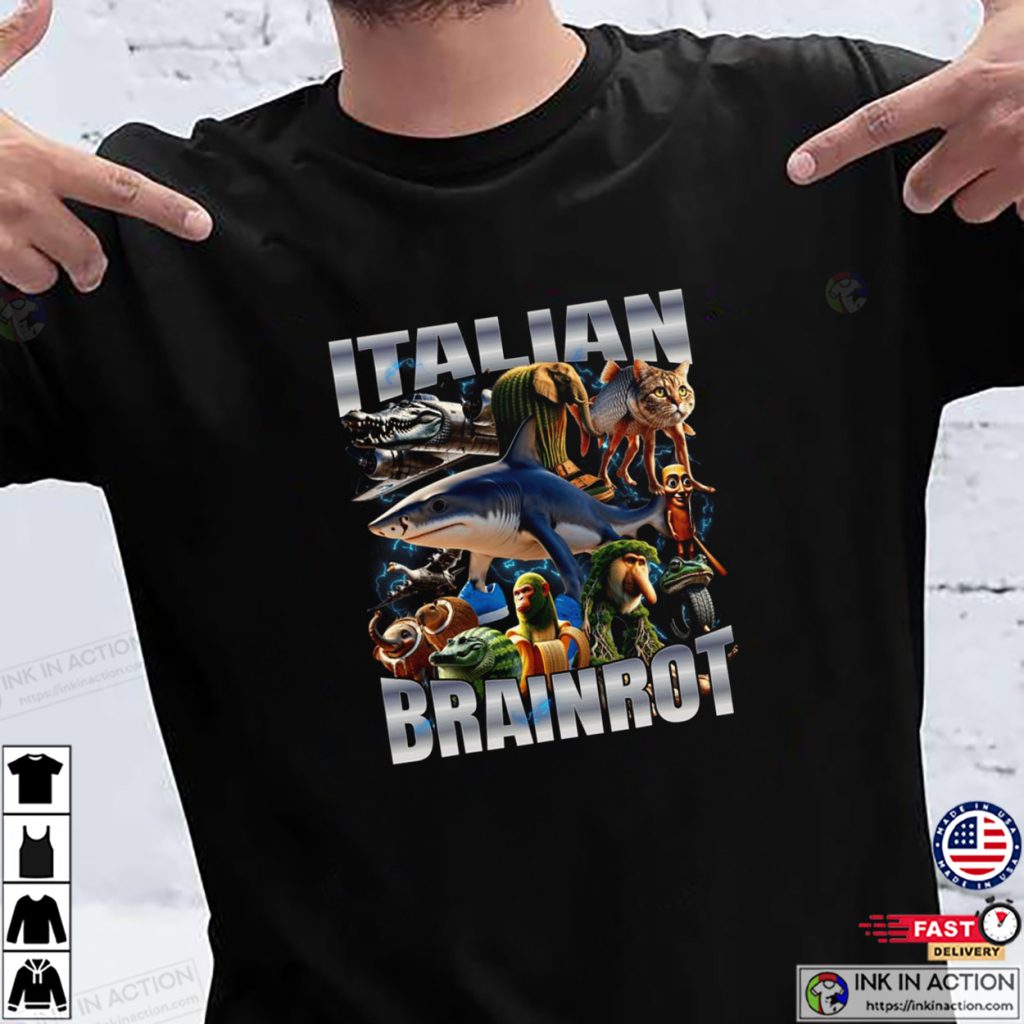 All Italian Brainrot Meme T-shirt - Print your thoughts. Tell your stories.