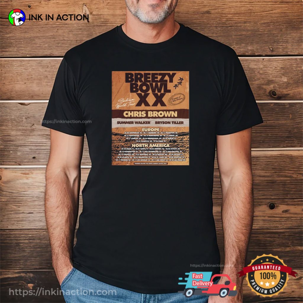 Chris Brown Stadium World Tour 2025 Merch - Print your thoughts. Tell ...