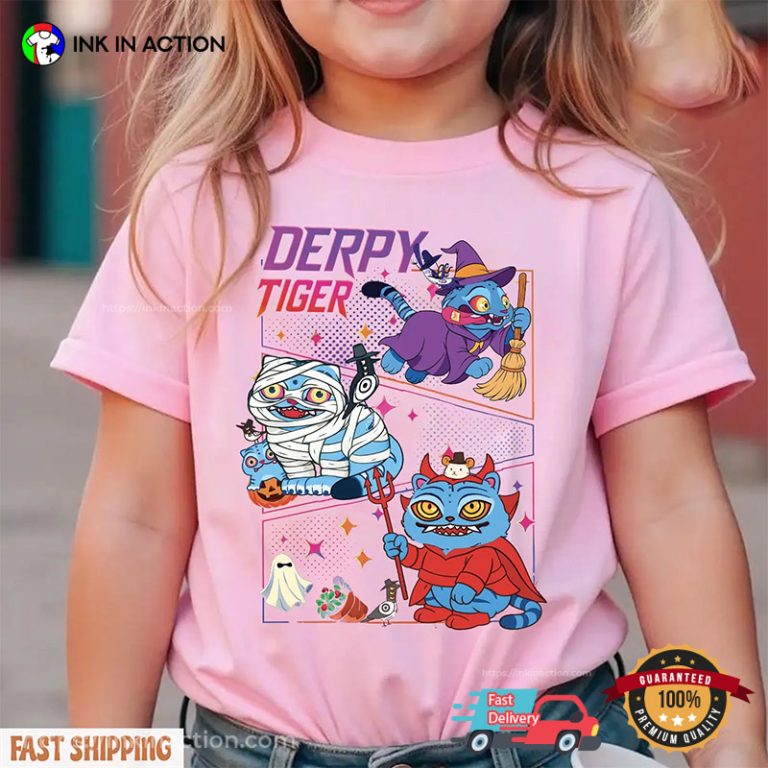 Derpy Tiger Costumes Halloween Kpop Demon Hunters Comfort Colors T ...
