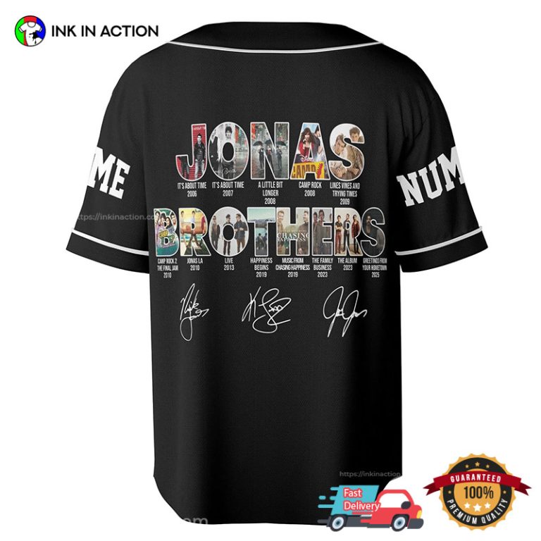 Personalized Jonas Brothers 20th Anniversary Tour Signatures Baseball ...
