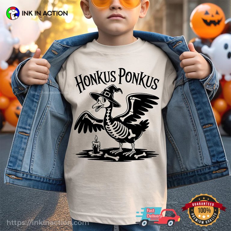 Honkus Ponkus Skeleton Goose Costume Tee - Print your thoughts. Tell ...