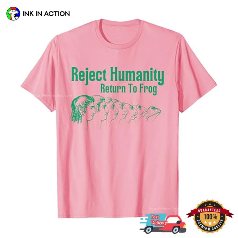 Reject Humanity Return To Frog Humor Internet Frog Meme Tee - Print ...