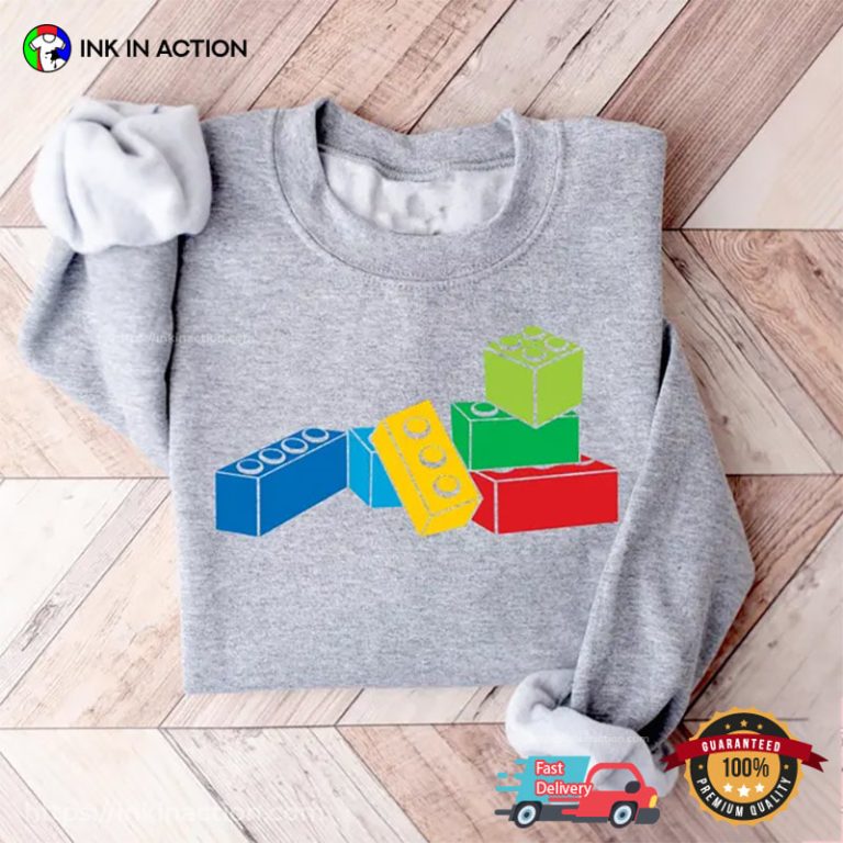 Building Bricks Construction Lover Gift T-shirt - Print your thoughts ...