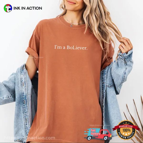 I'm A BoLiever Funny Bo Nix Denver Fan Comfort Colors T-shirt - Print ...