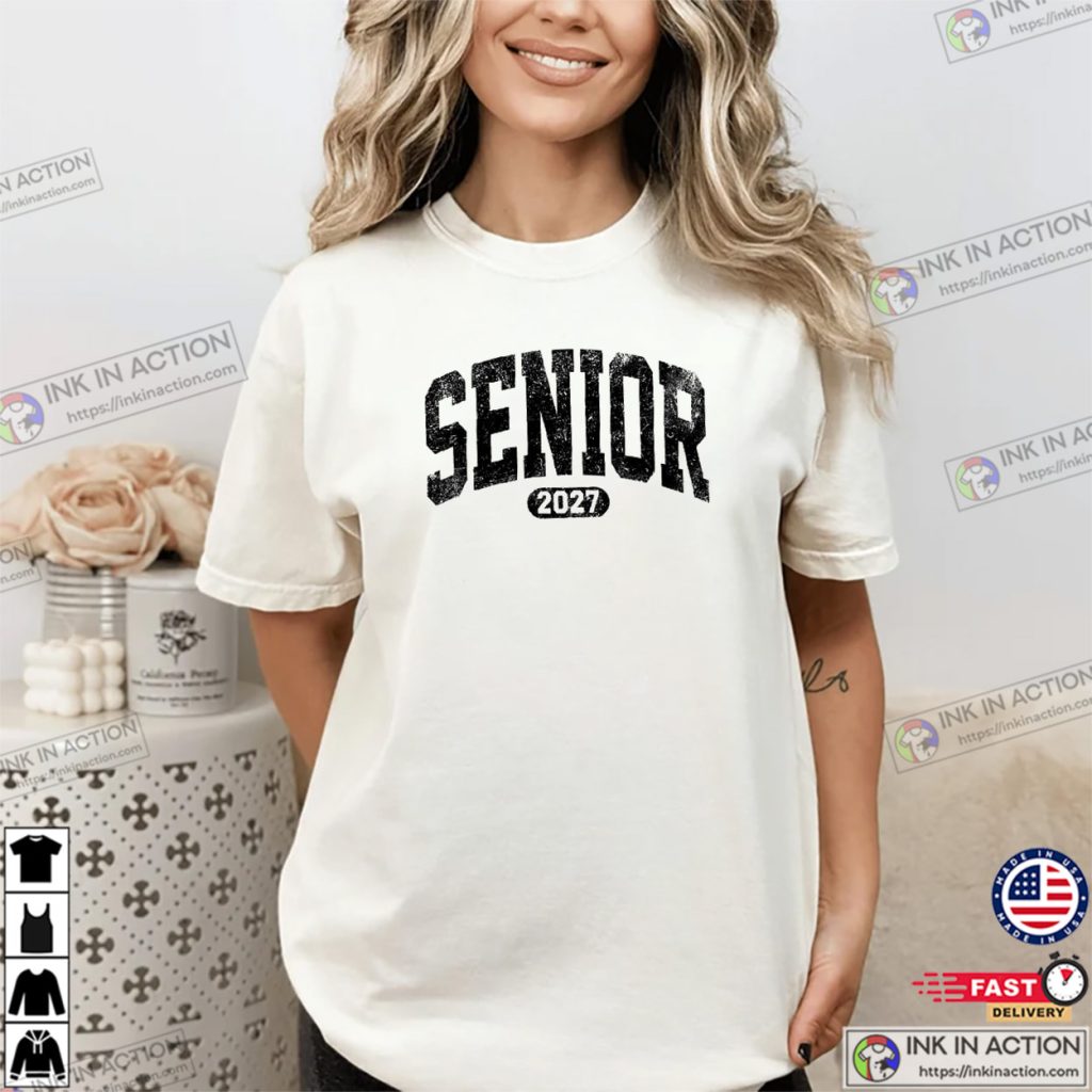 High School Graduation Senior 2027 Comfort Colors Shirt - Print your ...